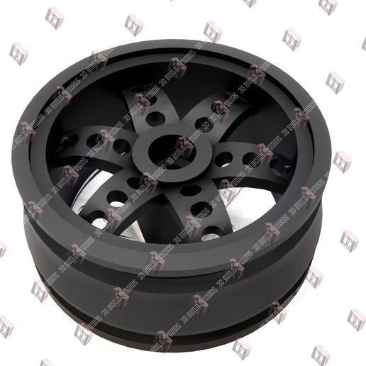 🛞 MN82 Rims – 6 Spoke Vented RC Wheel Upgrade with Holes (5mm Negative ...
