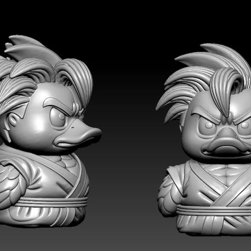 🦆 Rubber Duck - Songohan Dragon Ball Z model - 3d print・ 3D File for 3D ...