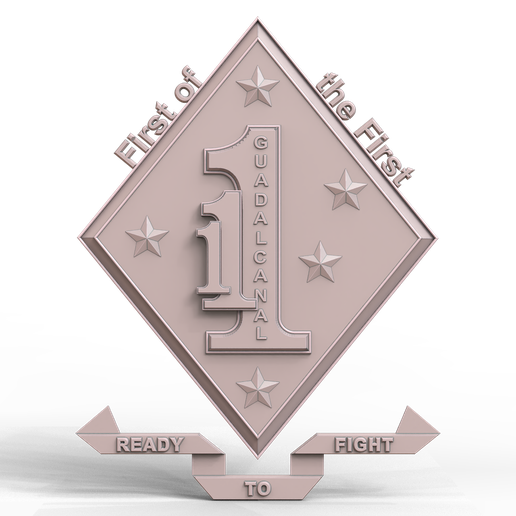 3D file 3D Model STL File for CNC Router Laser & 3D Printer USMC 3 📁 ...