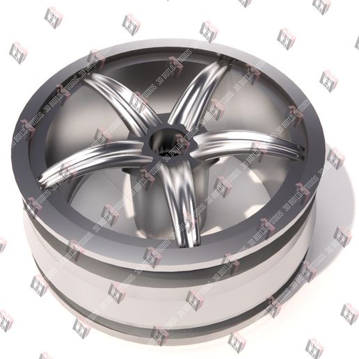⭐ MN82 Rims 5 Spoke Star Detailed Design – 3mm Negative Offset・ STL ...