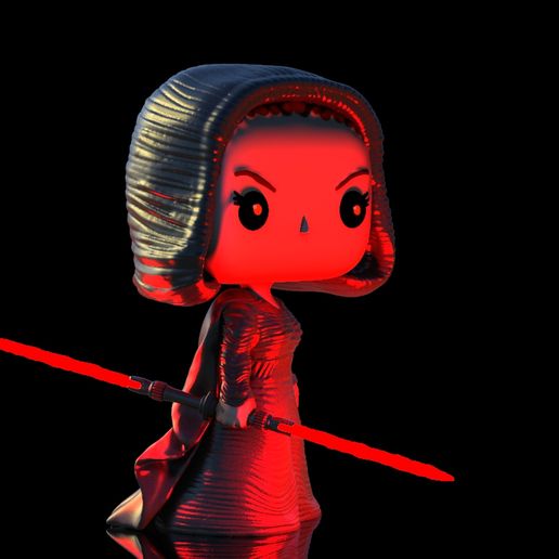 STL file FUNKO REY DARK Star Wars ⭐ ・3D printer design to download・Cults