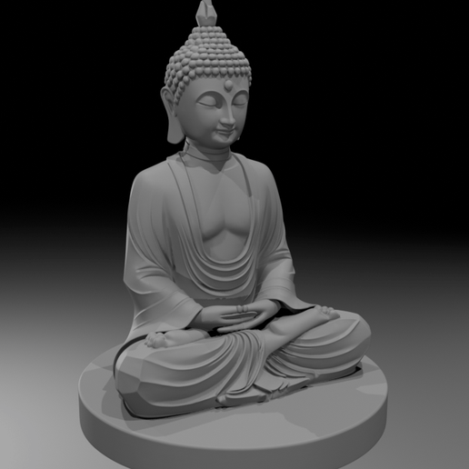 🗿 Buddha Statue – Decorative Meditation Sculpture 3D Print STL・ STL ...