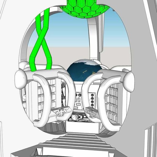🛰 Harnesses for Space Marine type Drop Pod・Free STL File for ・Cults