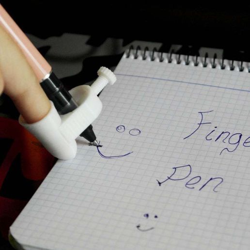 Download free STL file Finger Pen • Template to 3D print ・ Cults