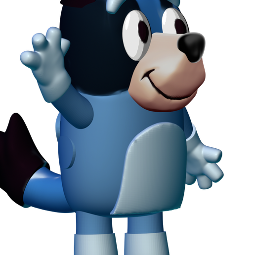 🗿 Bluey・ OBJ File for 3D printing・Cults