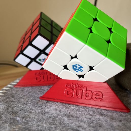 🧩 RUBIKS CUBE STAND QUICK PRINT (UPDATED V5)・Free STL File for ・Cults