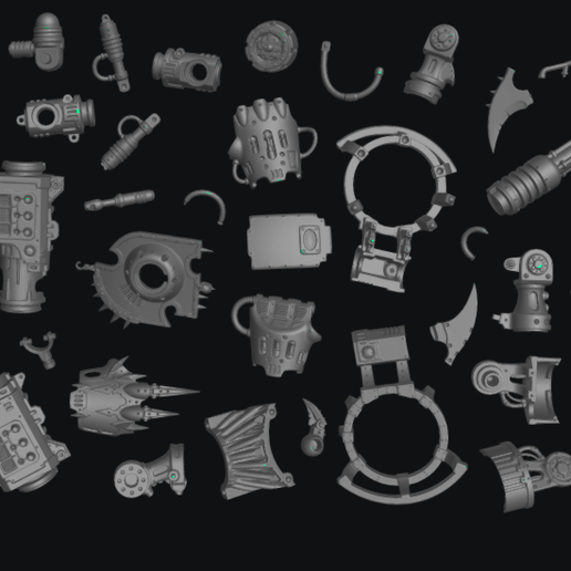 🤖 ik ck knight imperial chaos kit chaos bot・ 3D File for 3D printing・Cults