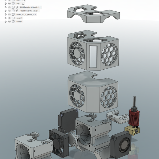 Free STL file Crown Clip hotend shroud. (solves your heat creep ...