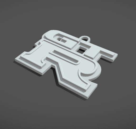3D file GT-R Logo Keychain 🗝️ ・3D printable design to download・Cults