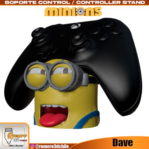 🎛️ Support Control Dave / Minions・ STL File for 3D printing・Cults