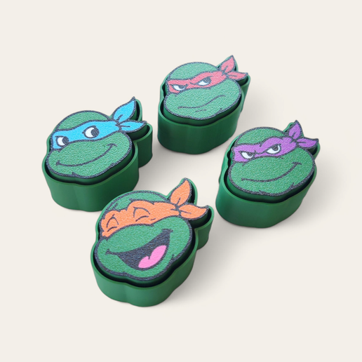 🥷 TMNT – Teenage Mutant Ninja Turtles Clicker Pack・ 3MF File for 3D ...
