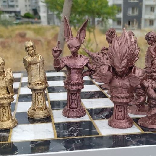 ♟️ Anime Characters Chess Set | ALL Anime Characters Chess Set・ STL ...