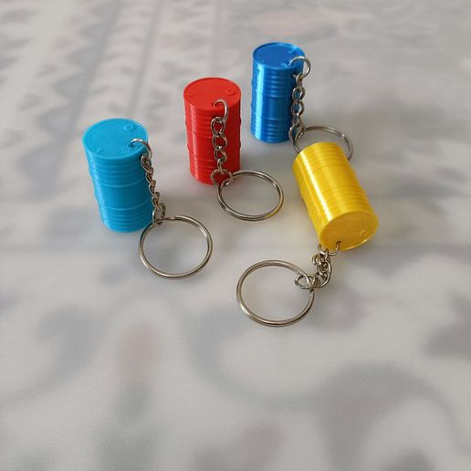 STL file Barrels Keychain 🗝️ ・3D printable design to download・Cults