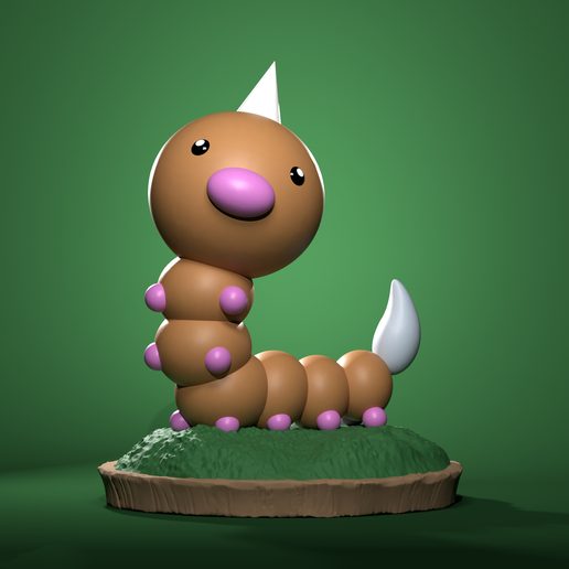 STL file Weedle Pokemon 🐉 ・3D printable design to download・Cults