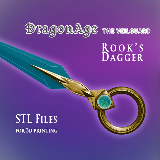 🗡️ Rook's Dagger Dragon Age The Veilguard Solas・ STL File for 3D ...