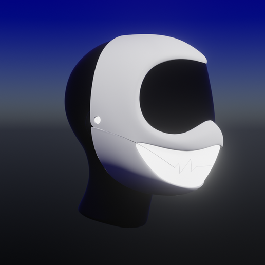 🤖 Murder Drones Mask (v2) with Articulated Jaw・ STL File for 3D printing・Cults