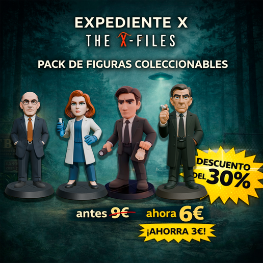 ♾️ X-Files - The X-Files 3D Collectible Figures Pack (90mm) | Retro ...