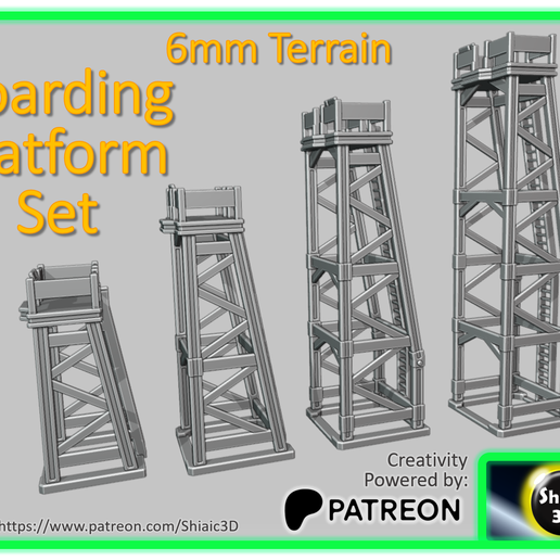 🏗️ 6mm Terrain - Boarding Platforms (Set of Four)・ 3D File for 3D ...