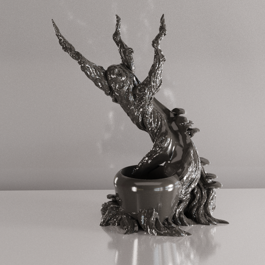 🌳 BackFlow Incense Burner Tree and Vase for 3D printing・ STL File for ...