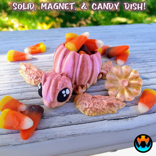 🎃 Pumpkinurtle, Cinderwing3D Pumpkin Turtle Fantasy Creature・ 3MF File ...