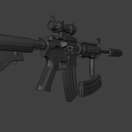 STL file M4A1 Machine Gun 🔫 ・3D printing design to download・Cults