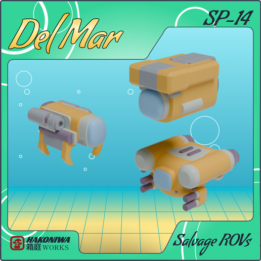 🌆 Del Mar - ROVs de aguas profundas・Archivo STL Gratis para Impresión ...