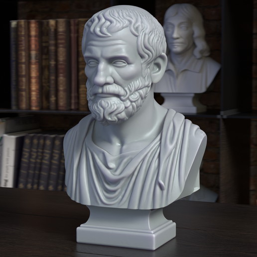 👤 Aristotle Bust Sculpture 3D print model STL File, Printable Bust・ 3D ...