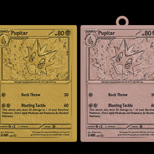 Archivo STL gratis Pupitar Pokemon card 🐉 ・Objeto de impresión 3D para ...