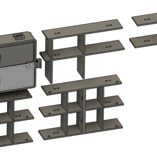 STL file First Aid Fallout 4 +orgranizers Functional Model +parts for ...