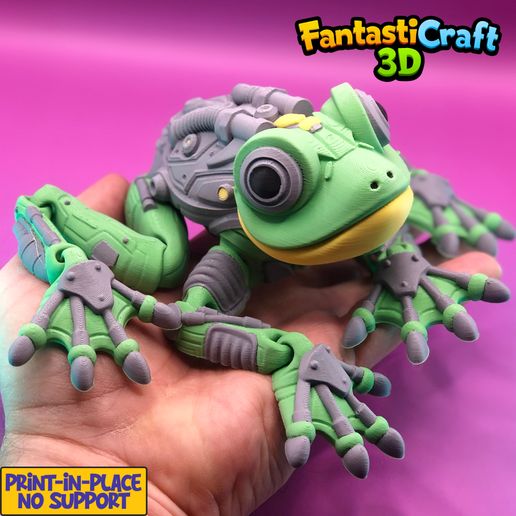🐸 FantastiCraft3D - Robo Frog Flexi model for FDM 3d printing・ 3D File ...