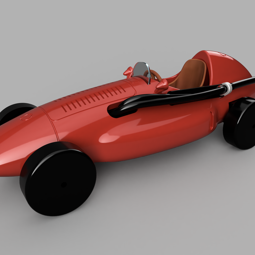 🚗 1954 Ferrari 553 F1 (Pinewood Derby Car Shell)・Free 3D File for ・Cults