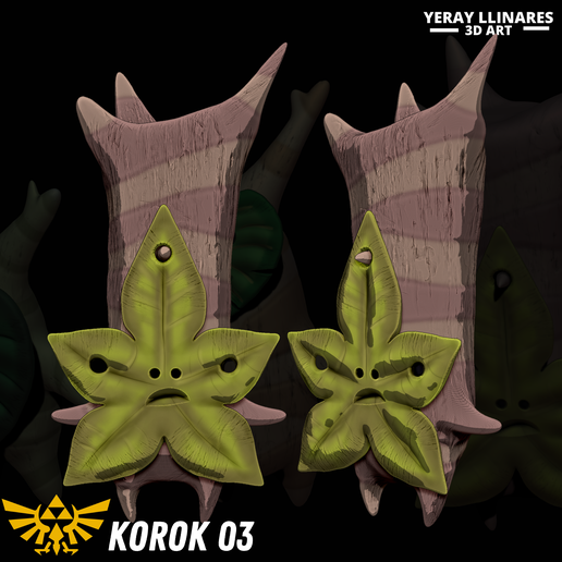 🎮 Zelda Korok FanArt Collection・ STL File for ・Cults