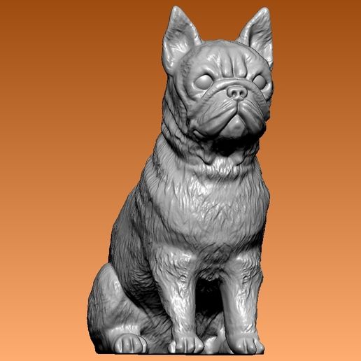 STL file Ferocious bull dog - statue - 3D print 🐂 ・3D print model to ...