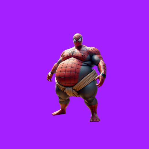 🦸‍♂️ Fat Spiderman・ STL File for 3D printing・Cults