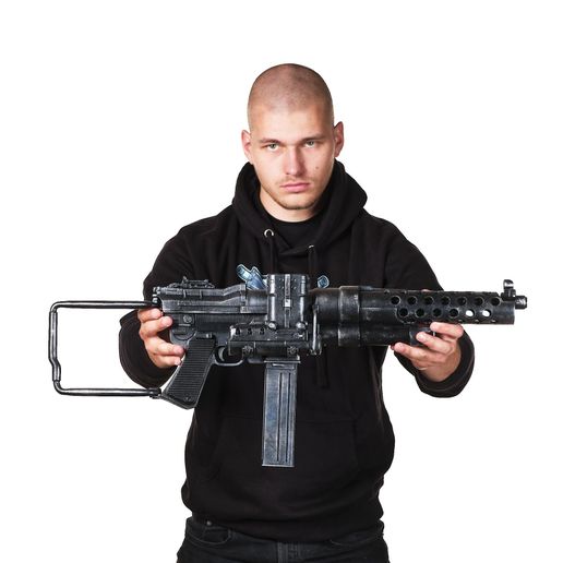 🔫 Wolfenstein SMG / Maschinenpistole Prop Replica Cosplay Weapon Gun ...