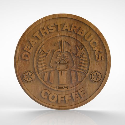 STL file Digital design bundle: Death star coffee style for laser ...