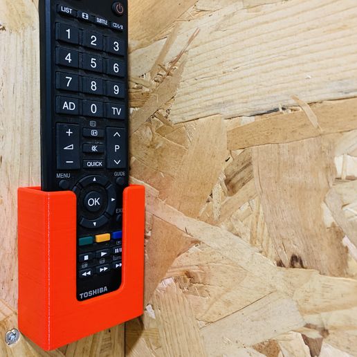 Free STL file Remote control wall bracket 🎛️ ・3D printing idea to ...