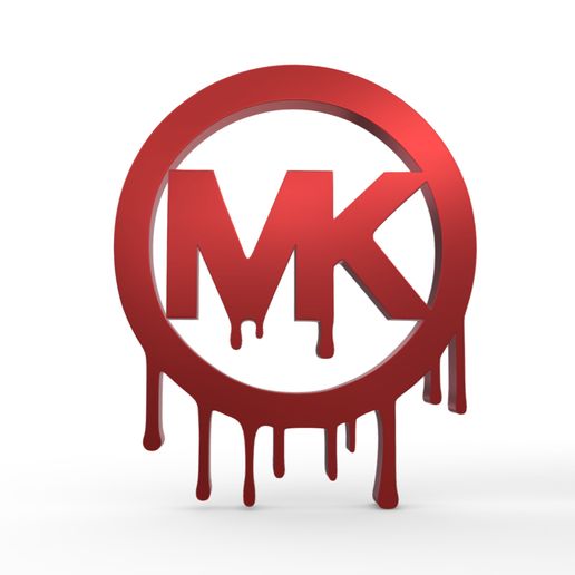 mk logo design 3d