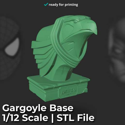 📁 Gargoyle Base STL – 1/12 Scale Display Stand | 3D Print File・ STL ...