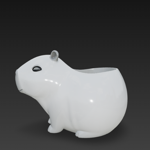 🥣 capybara flowerpot mold bowl kawaii・ STL File for 3D printing・Cults