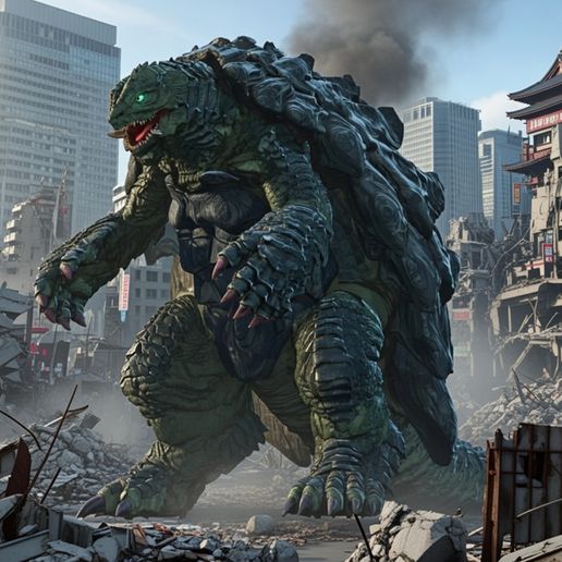 🐉 Gamera: Rebirth Netflix Fanart・ OBJ File for 3D printing・Cults