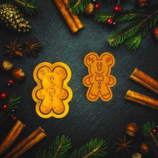 STL file Mickey Gingerbread Cookie Cutter (Personal Use Only) 🍪 ・3D ...