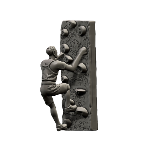 🗿 Wall-mounted climber sculpture・ 3D File for 3D printing・Cults