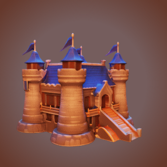 🏰 Medieval Castle 3D Model - Detailed Fantasy Fortress STL・ STL File ...