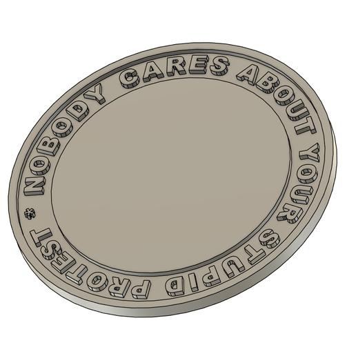 🚚 Nobody cares・Free STL File for 3D printing・Cults