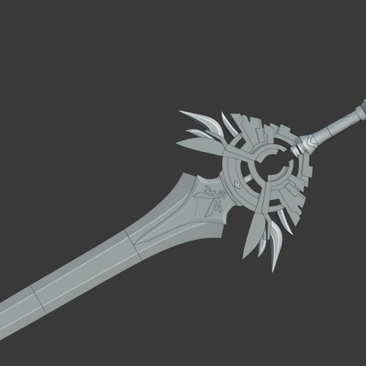 🗡️ Genshin Impact Skyward Blade・Free STL File for ・Cults