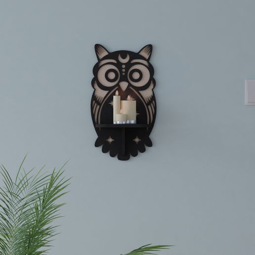 🦉 CNC owl / laser cutting・ OBJ File for 3D printing and CNC machining ...
