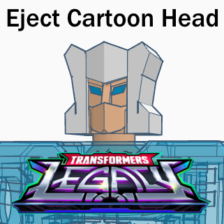 STL file Cartoon-Inspired Head for Transformers Kingdom / Legacy Eject ...