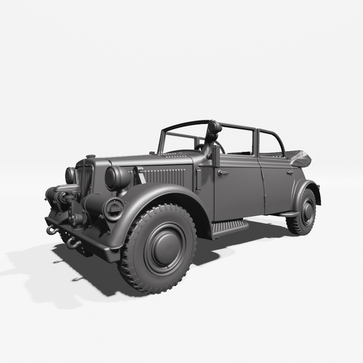 3D file Horch 901/40 (Kfz.21) (Rommel car) (Germany, WW2) 🚗 ・3D ...