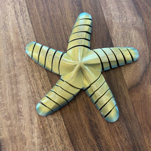 👌 Flexi Starfish Fidget・ STL File for 3D printing・Cults